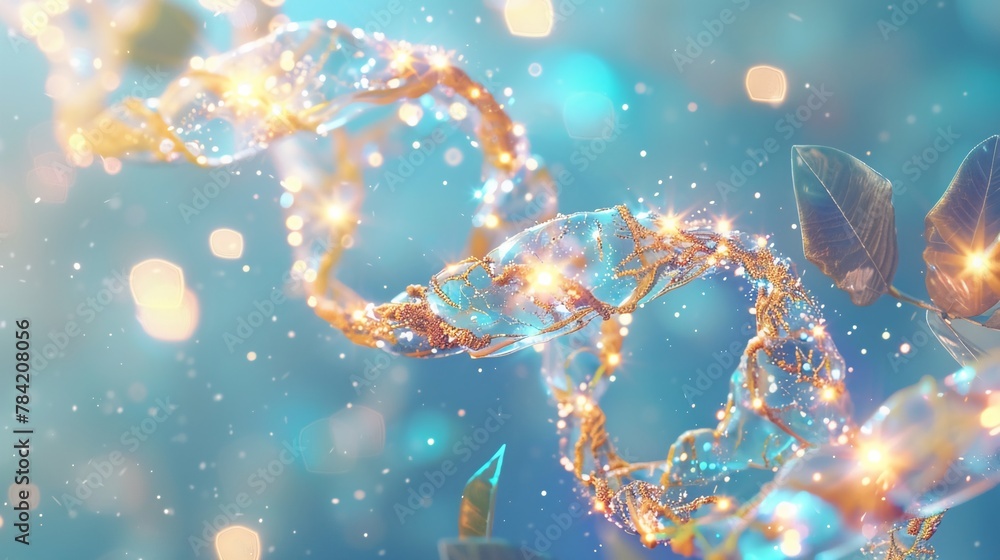 Unlocking the Genetic Code: DNA Helix and Scientific Discovery Stock ...