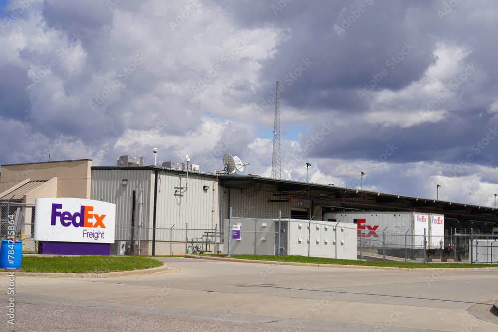 FedEx Freight Distribution Center. Stock Photo | Adobe Stock