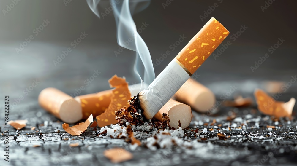 The dangers of passive smoking environments highlighted through visual ...