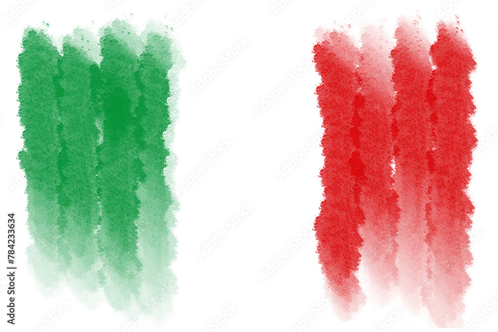 Green white red brush flag italy transparent background, italy brush ...