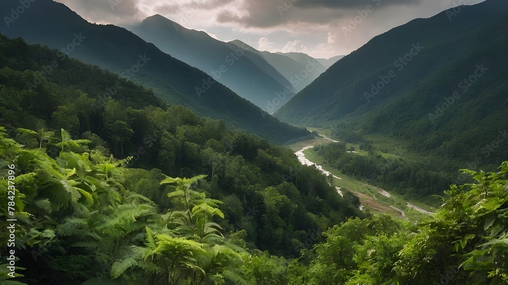 Stunning Mountain Landscapes and Cloud-kissed Peaks in Summer, Majestic ...