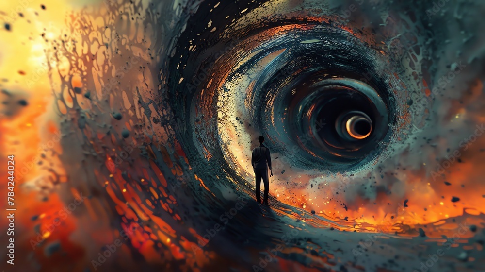 Illustrate a confrontational moment between contrasting personalities ...