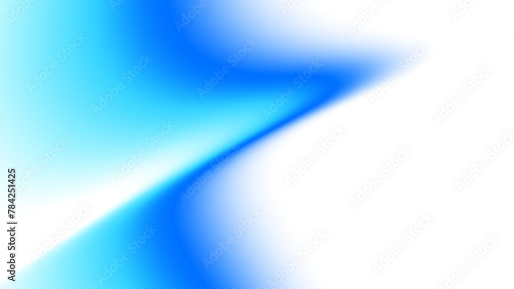 Blurred transparent gradient background. Elegant blue wavy line on ...