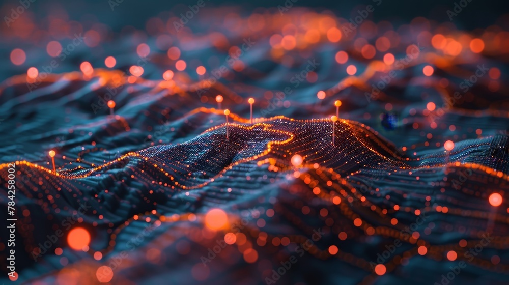 Geographic Information System (GIS): A 3D vector illustration of a ...