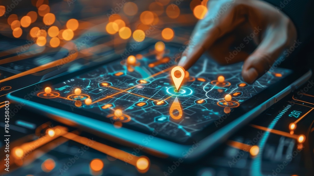 Geographic Information System (GIS): A 3D vector illustration of a ...