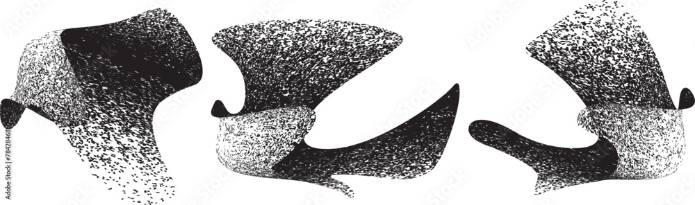 Distressed gradient shape . Shade of sphere . Noise destroyed circle ...