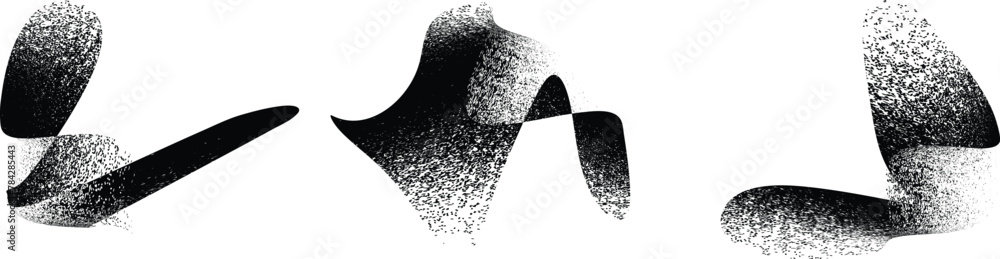 Distressed gradient shape . Shade of sphere . Noise destroyed circle ...