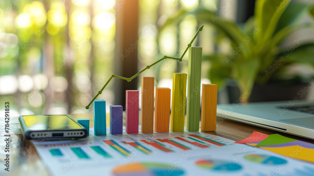 3d Statistik Datenauswertung am Chart mit Datenanalyse Auswertung von ...
