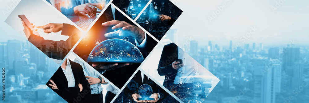 Communication technology , smart connection IOT and people network ...