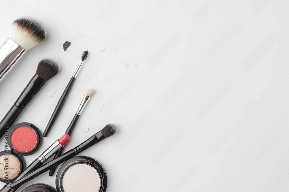 Background with cosmetics. Beauty background with a space for a text ...