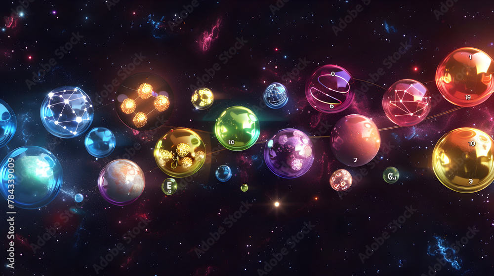 Captivating Rendition of Noble Gases From The Periodic Table Positioned ...