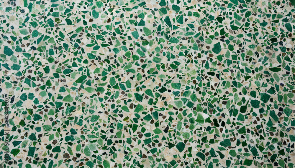 Green mottled terrazzo floor tile surface texture background. Stock ...