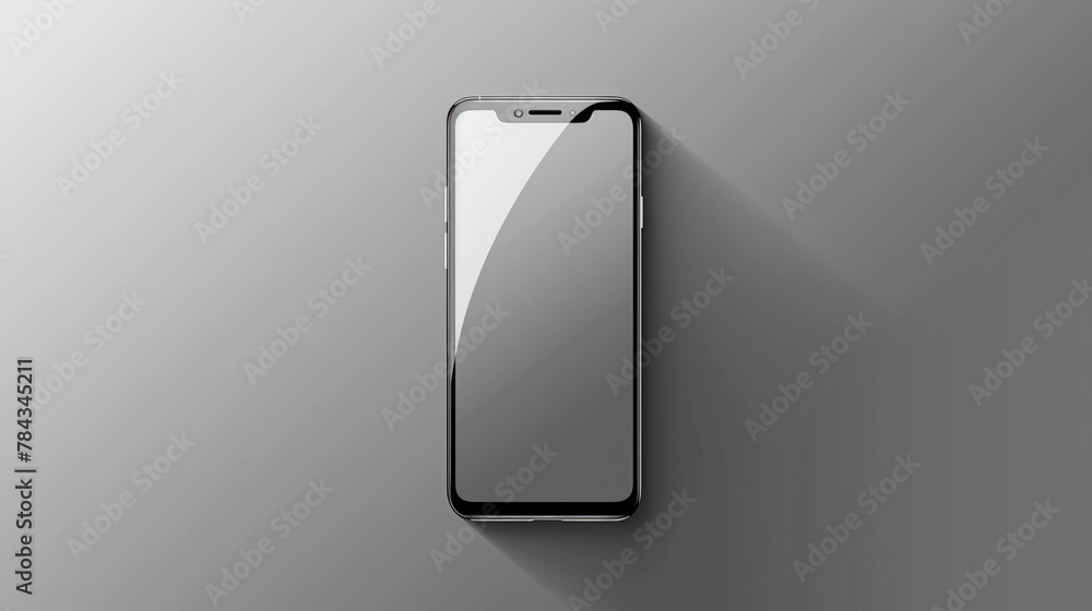 Realistic models smartphone with transparent screens. Smartphone mockup ...