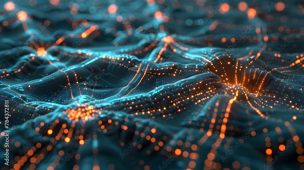 Foto de Illustration Showing a Complex Neural Network Architecture for ...