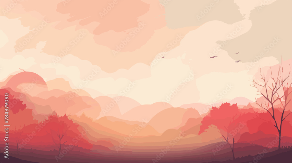 Beautiful soft blurred background. .. 2d flat cartoon Stock Vector ...