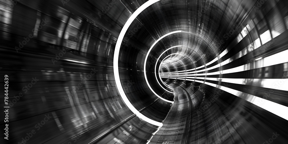 Tunnel Twisted And Surreal Dimension Panoramic Background Abstract ...