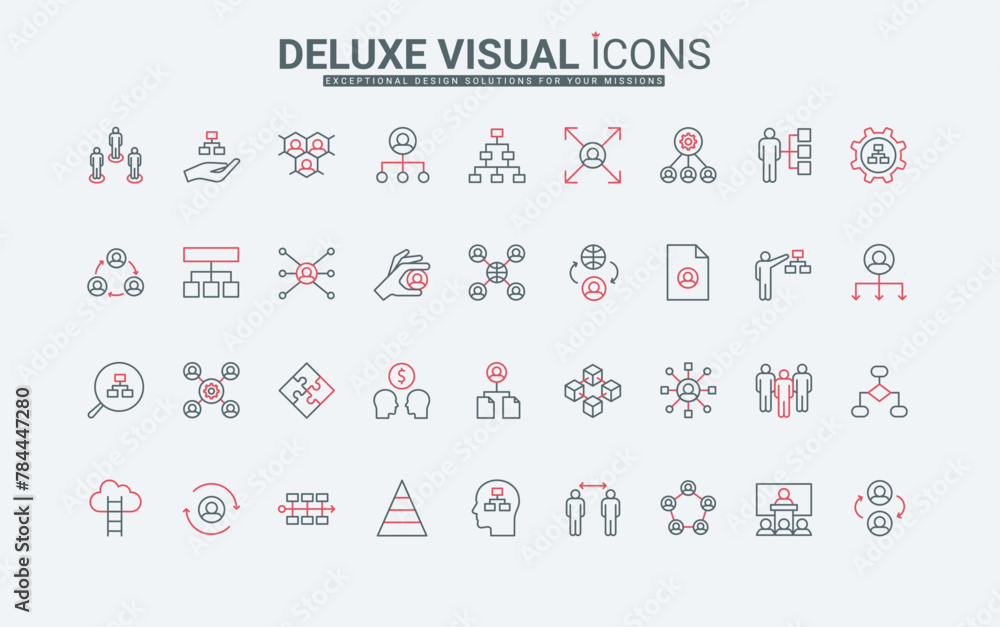 Structure and hierarchy of corporate company, department organization ...