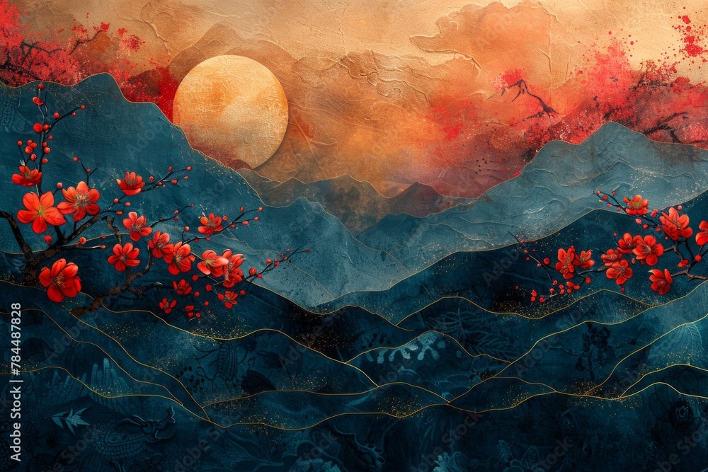 abstract backrgound for south east asian Heritage Month, Asian American ...