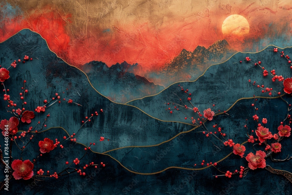 abstract backrgound for south east asian Heritage Month, Asian American ...