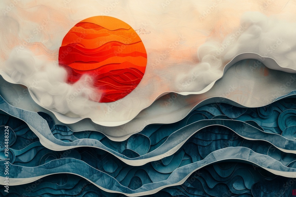 abstract backrgound for south east asian Heritage Month, Asian American ...