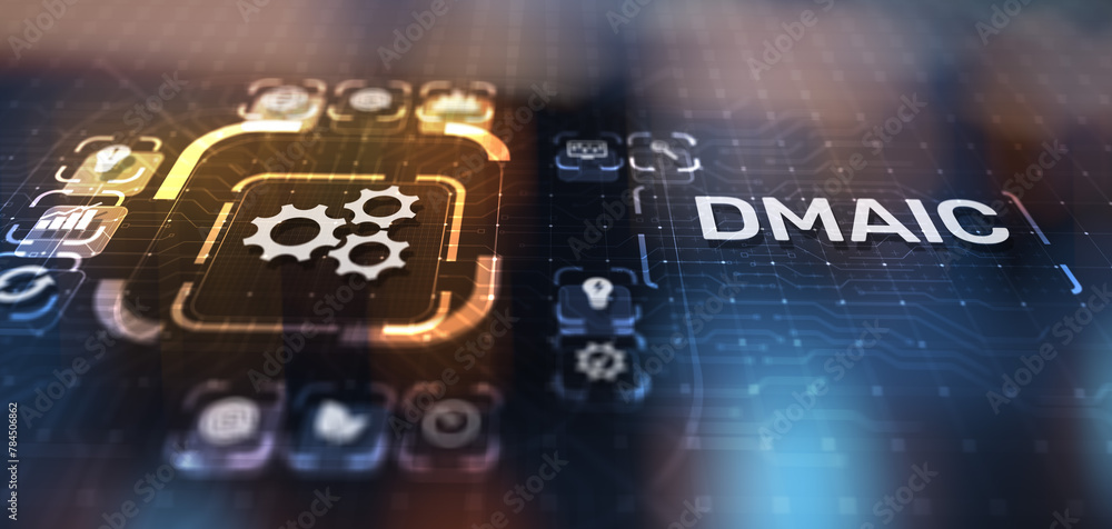 DMAIC Define Measure Analyze Improve Control Industrial business ...