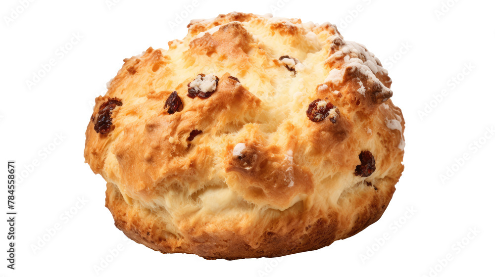 Scone on white isolated on clear png background and transparent ...