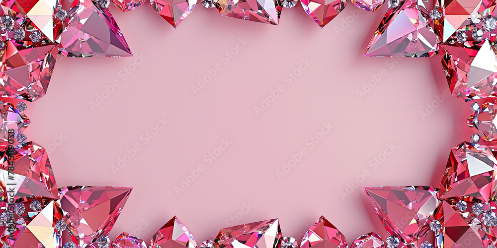 Diamond border frame, diamonds shinning gems jewellery background ...