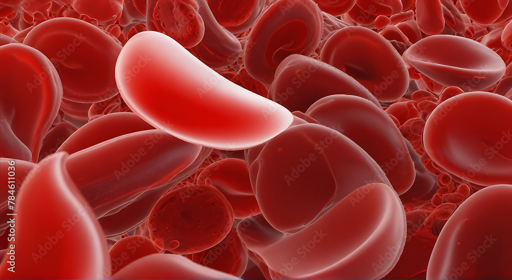 Flow of Blood cell red 3d background vein flow platelet abstract image ...