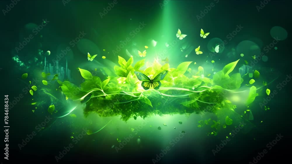 Renewable energy background with green energy. Green energy concept ...