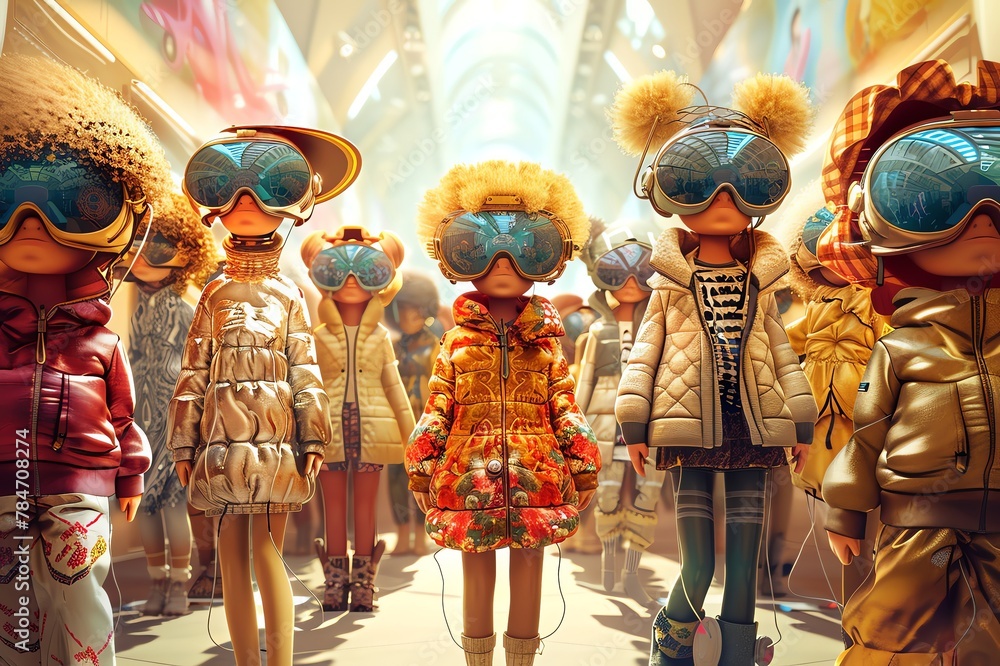 Experience a high-angle view of an Intergalactic Fashion Runway ...