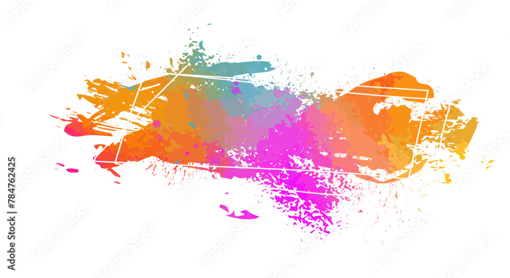 Colored blot object. hand drawing. Not AI, Vector illustration Stock ...