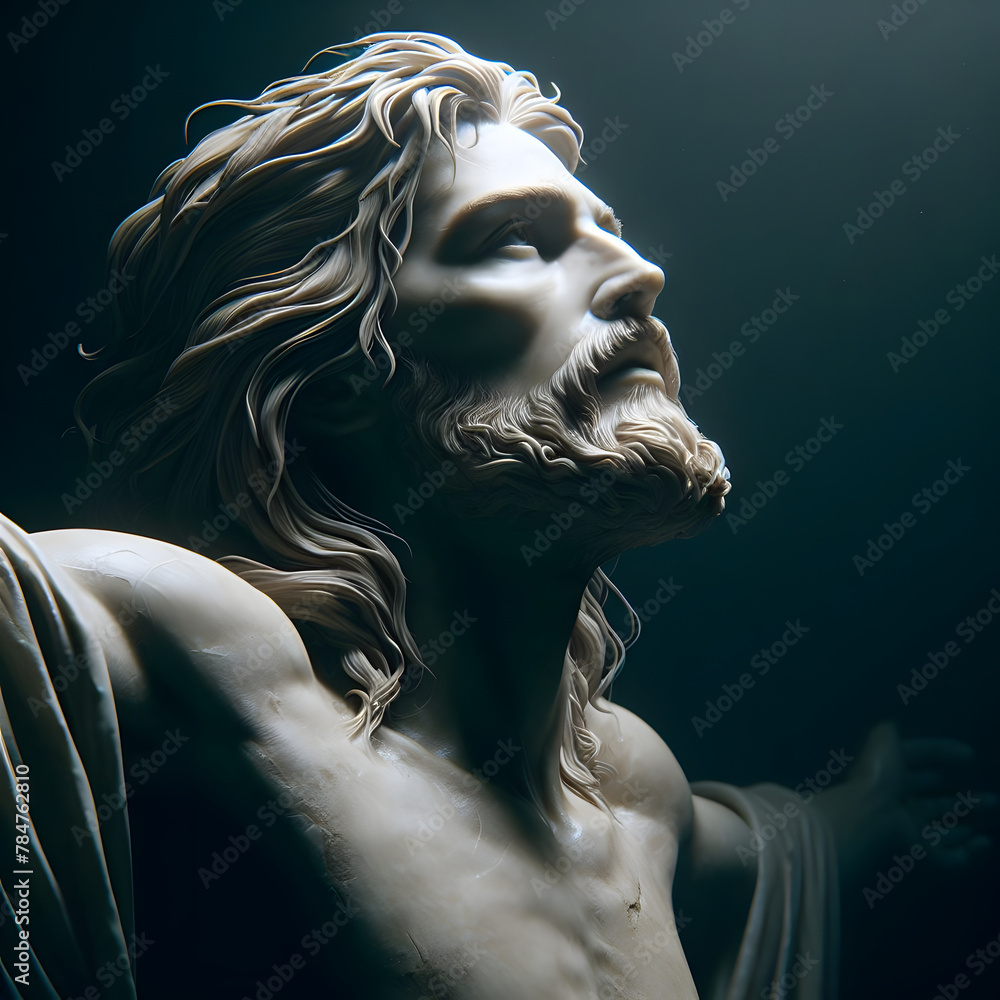 Jesus Christ crucified image Stock Illustration | Adobe Stock