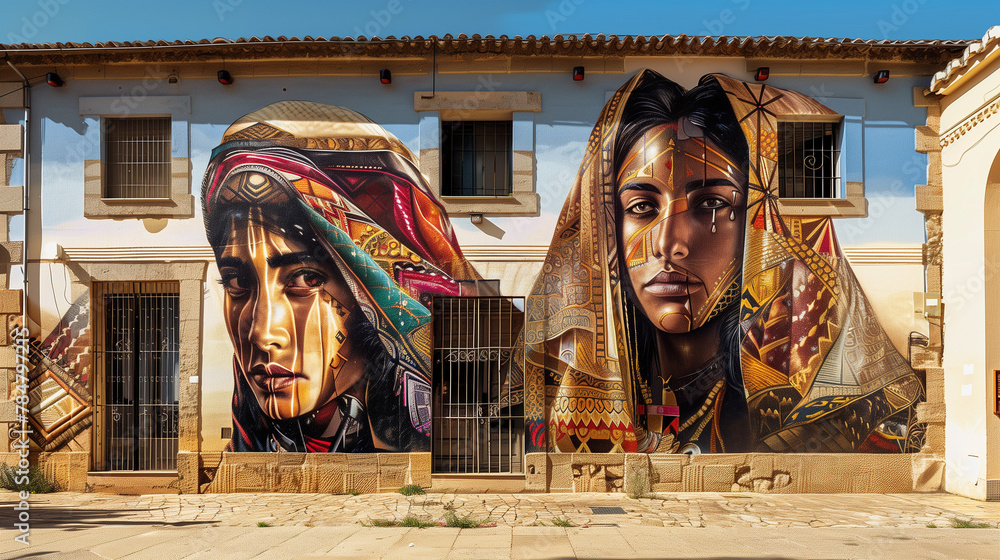 This striking mural captures the essence of women empowerment and ...