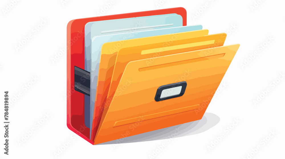 Vector image folder icon with tool icon with white Stock Vector | Adobe ...