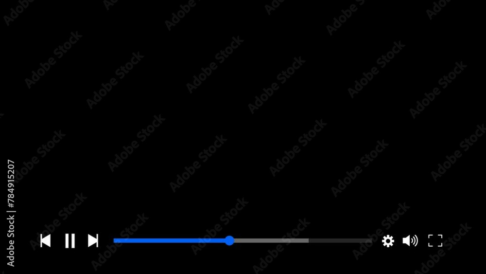 Media player progress bar animation, Online player animation on ...