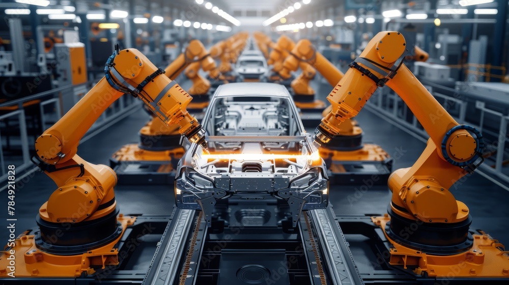 Automated assembly machines stamping and forming metal sheets to create ...