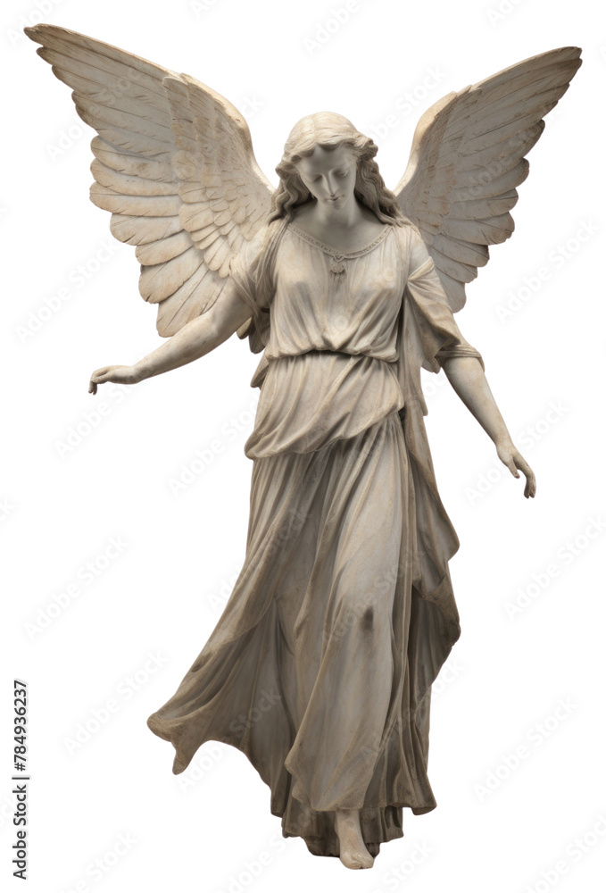 PNG Ancient Greek sculpture of angel white background representation ...