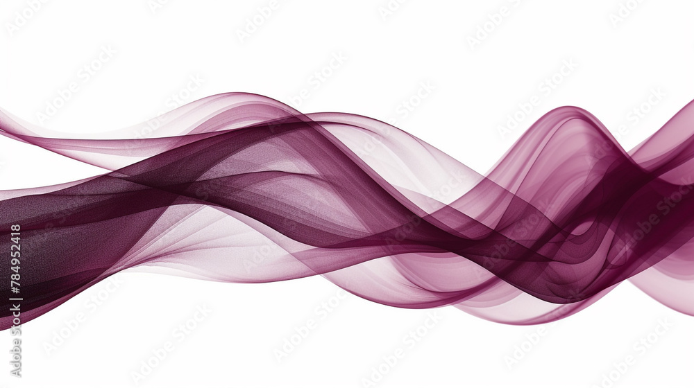 Smooth flowing wave lines in rich maroon tones, representing dynamism ...