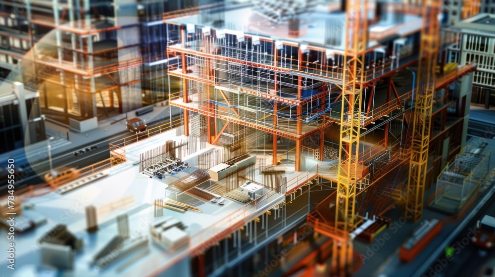 Building Information Modeling (BIM) software being used to plan and ...