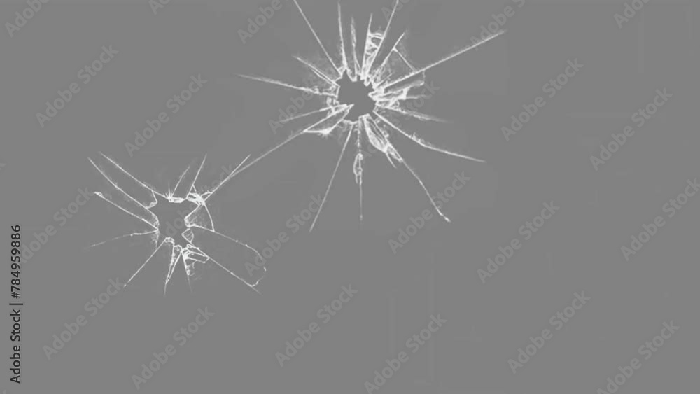 Vidéo Stock Breaking glass motion graphics. breaking glass on ...