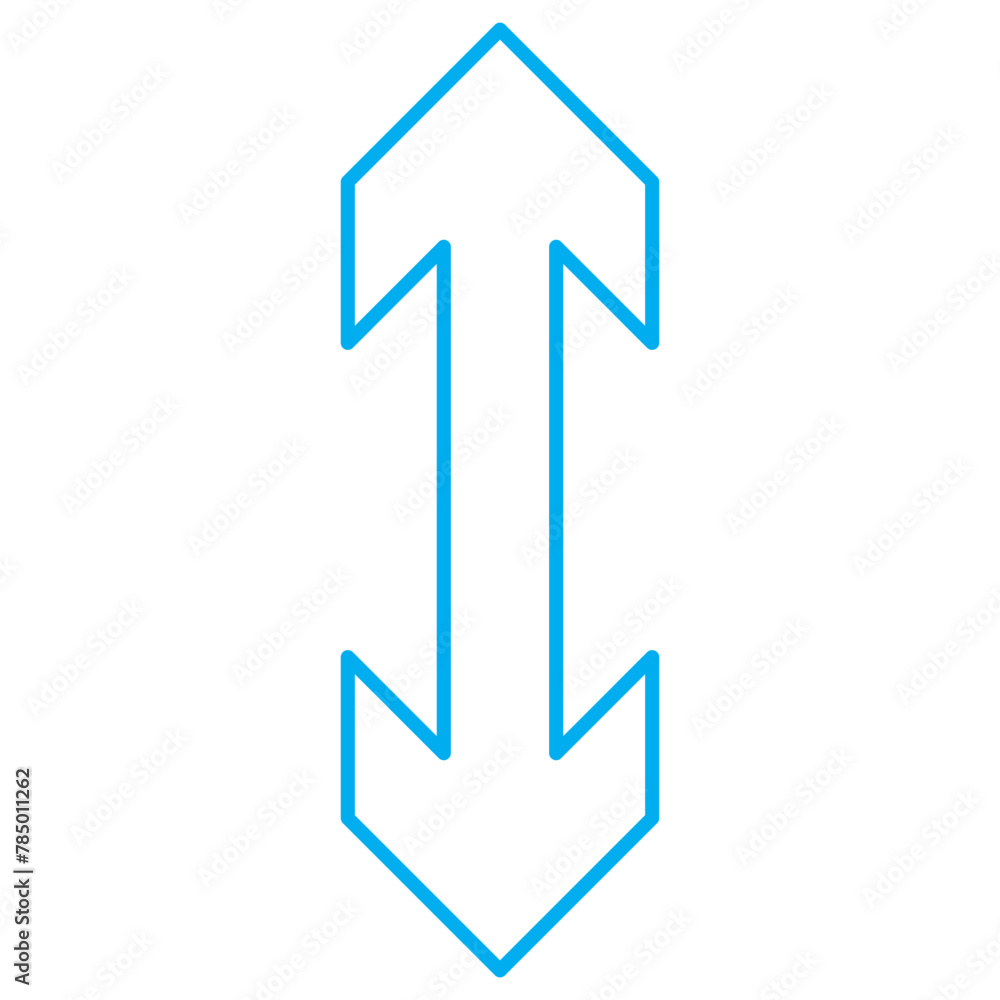Simple vector logo blue arrow going up PNG on a transparent background ...