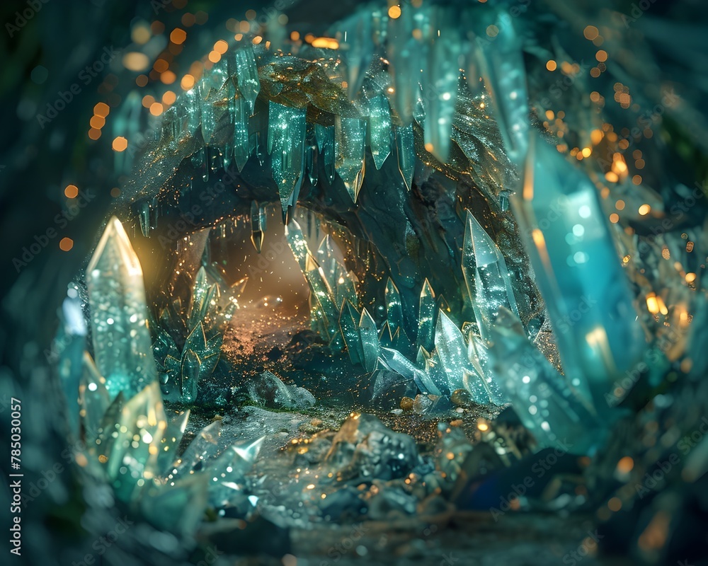Crystal Cavern of Luminous Wonder An Awe Inspiring Subterranean Realm ...