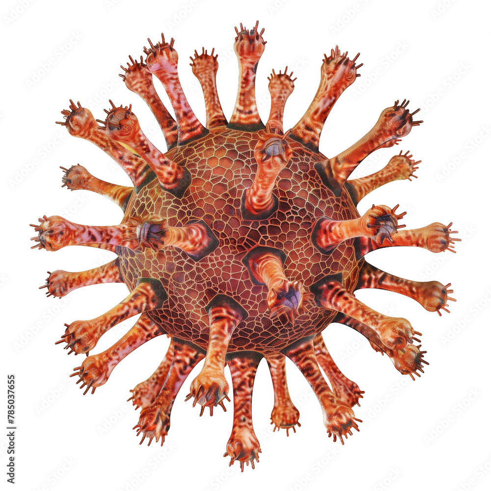 rotavirus the bacterium is isolated on a transparent background ...