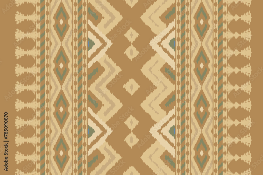 Fabric ethnic tribal pattern art. Ethnic ikat seamless pattern ...