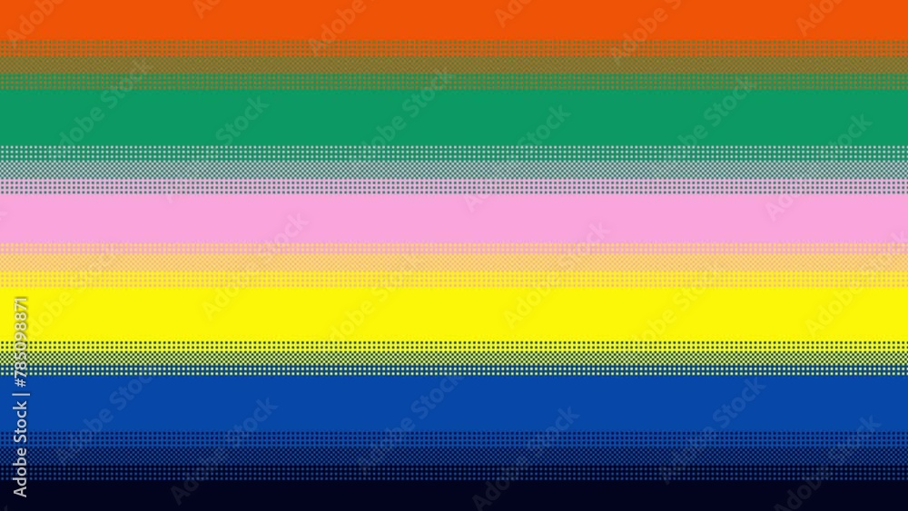 Animated pixel art multicolored gradient background. Looping animation ...
