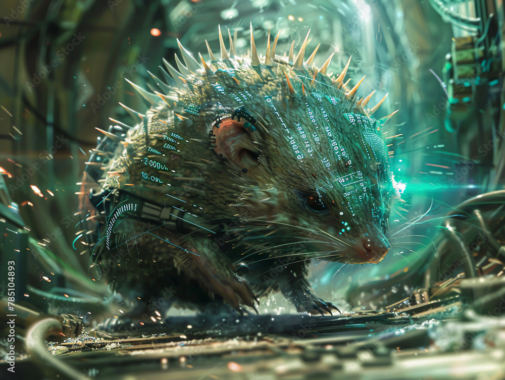 Tenrecs with spiked cybernetic enhancements, rolling into action as ...
