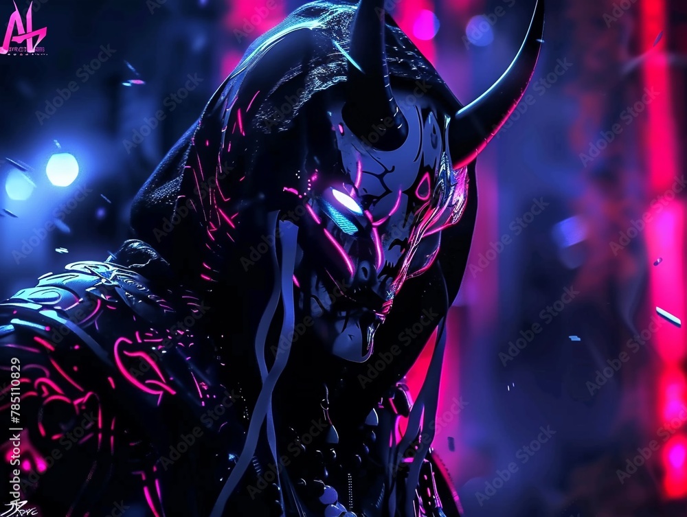 Asura and demon clash in a futuristic battleground set in the year 3000 ...