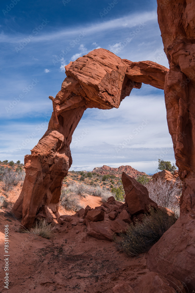 Double Arch aka. Flame Arch aka. High Heel Arch, Coyote Buttes, Utah ...