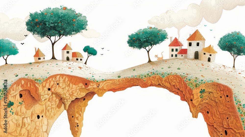 ภาพประกอบสต็อก Forced perspective photography, Images where objects ...