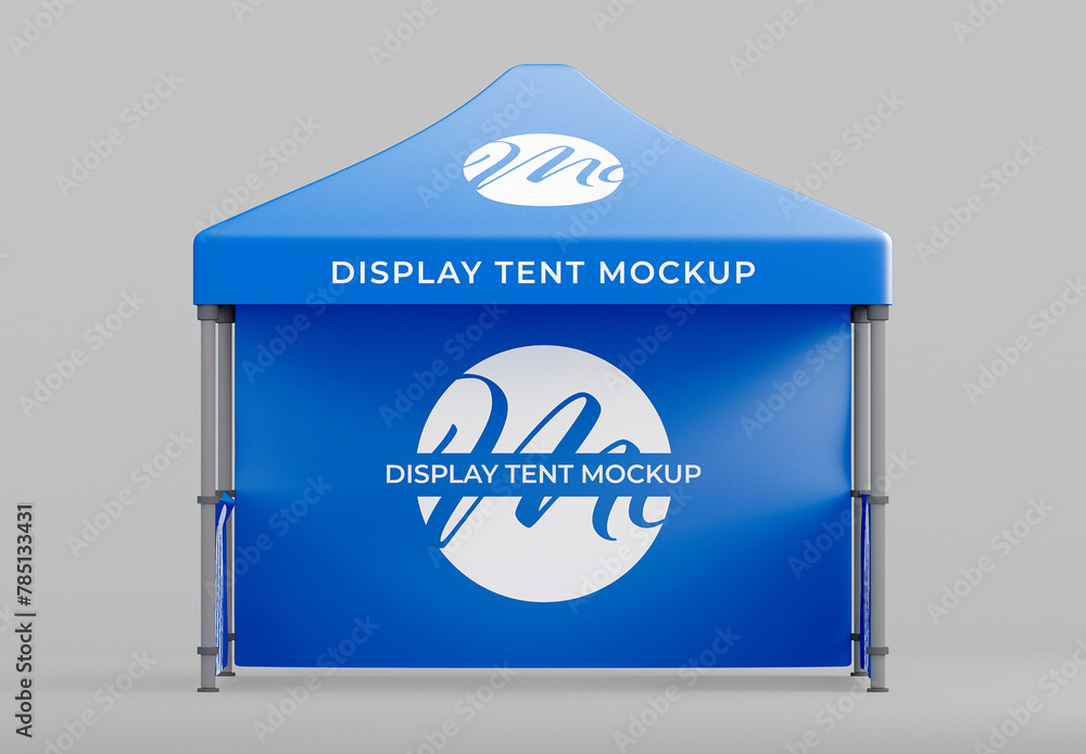 Front View Display Event Tent Mockup Stock Template | Adobe Stock